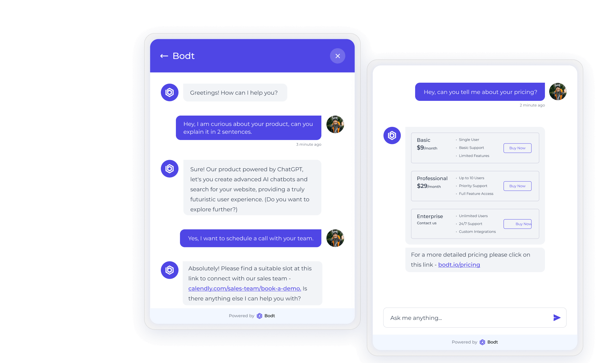 Bodt.io - Your No-Code AI Chatbot Builder Trained on Your Website Content | Bodt